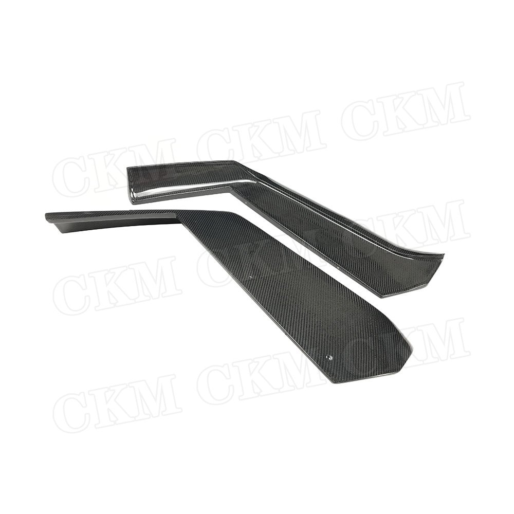 Dry Carbon Fiber Front Bumper Lip Splitter Winglet Spoiler Case für ...